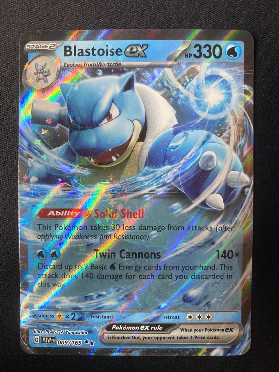 Blastoise ex 9 - Turtok ex - Tortank ex - MEW 151 - EN (Neu (gemäss ...