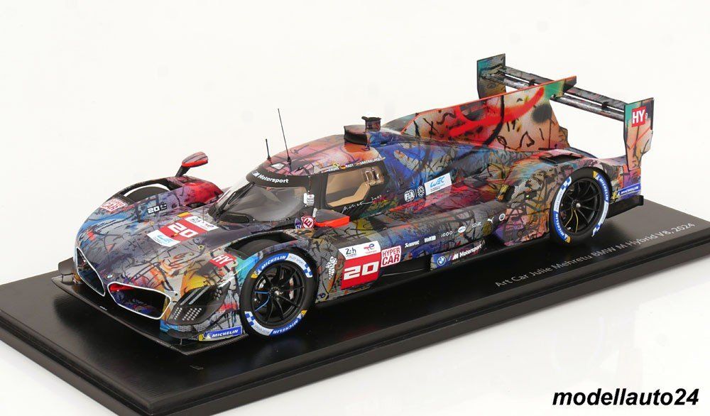 BMW M Hybrid V8 24h Le Mans 2024 Art Car / Spark 1:18 (Neu und ...