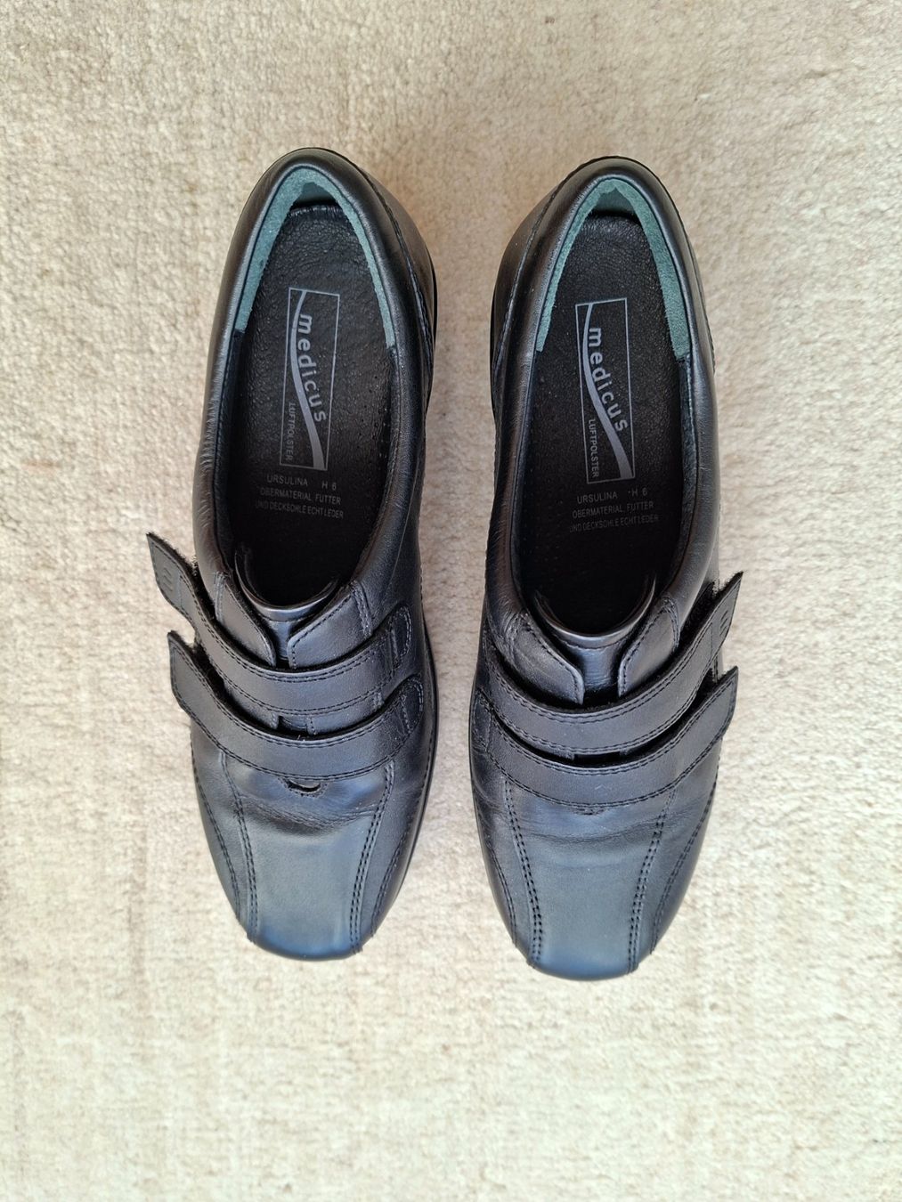 Schwarze Leder Schuhe der Marke Medicus, Grösse 39 neuwertig (Neu ...