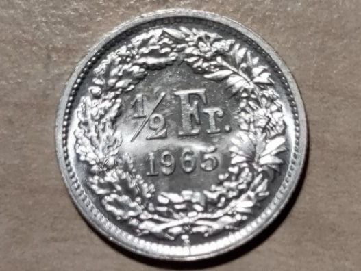 1/2 Franken 1965 (Gebraucht) in Olten für CHF 1.8 – mit Lieferung auf Ricardo kaufen