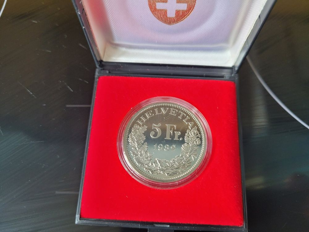 5 CHF Münze Gotthardu 1982 | Kaufen auf Ricardo