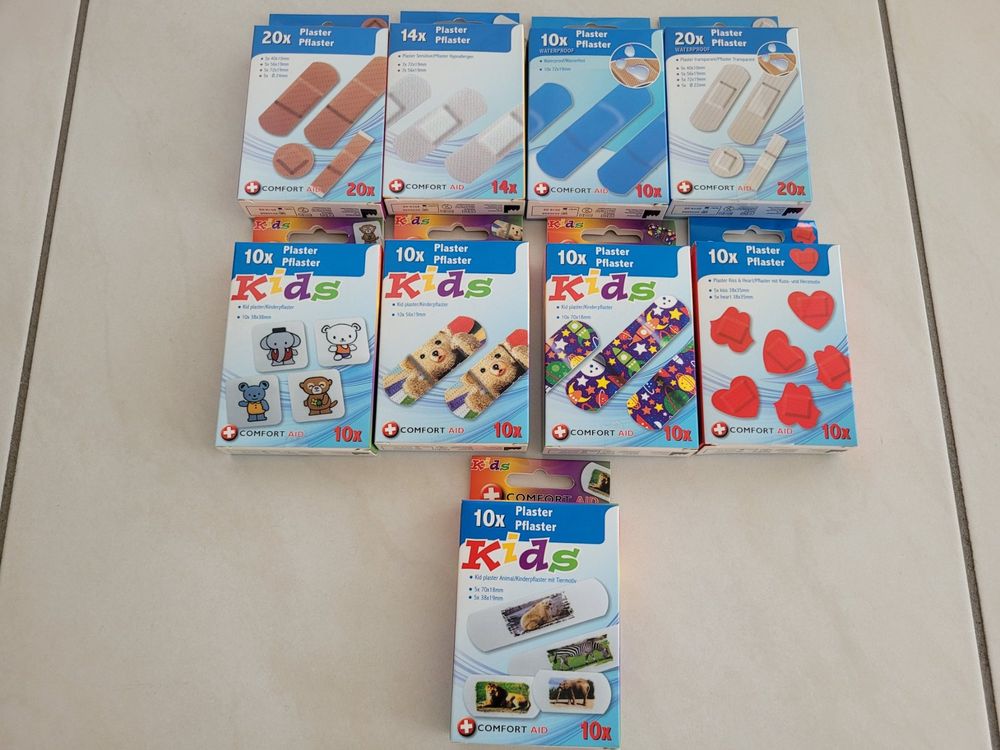9 Packungen Pflaster für grosse und kleine Leute! (Neu und ...