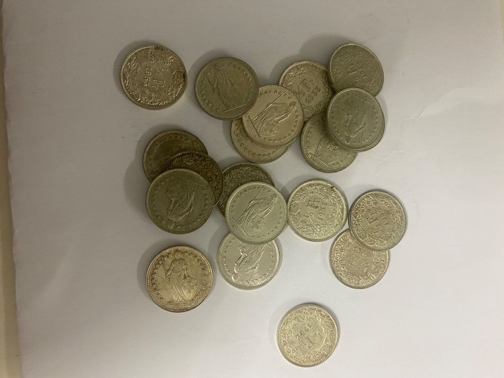 20 Stk 50 Rp Div Jahre Silber (3) (Gebraucht) in Ballwil für CHF 27 – mit Lieferung auf Ricardo ...