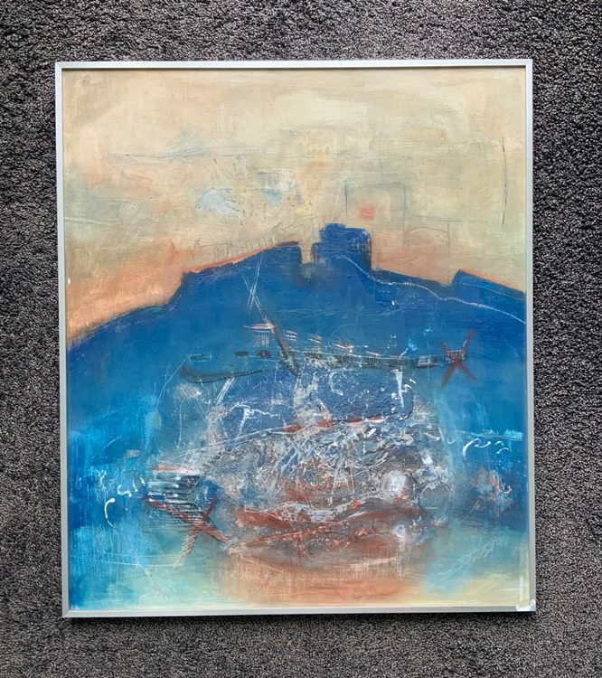 Interessante große abstrakte surrealistische Gemälde | Kaufen auf Ricardo