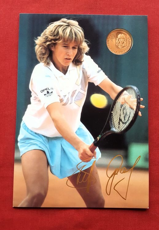 Steffi Graf - Pro Olympia 1988 - Foto mit Medaille (Neu (gemäss ...