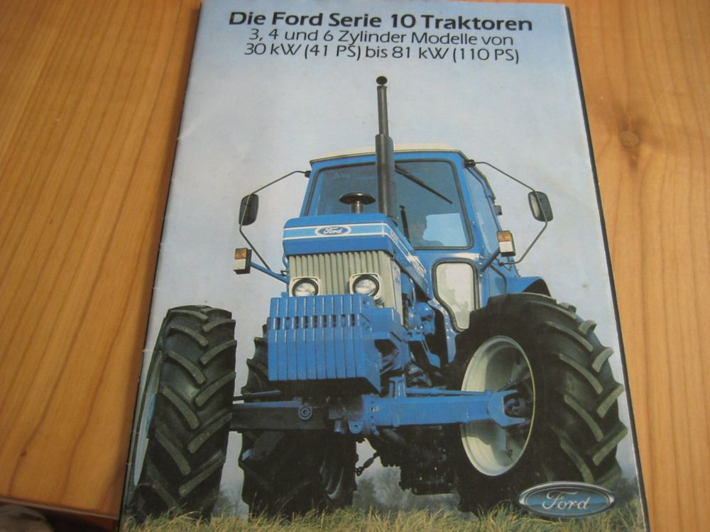 F O R D Traktoren Prospekt neu 3, 4, und 6 Zylinder Modelle (Neu ...