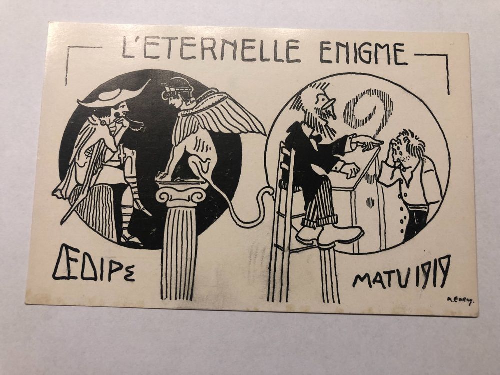 Matu 1919 L'eternelle Enigma chx de Fds Humorkarte Studentik | Kaufen ...