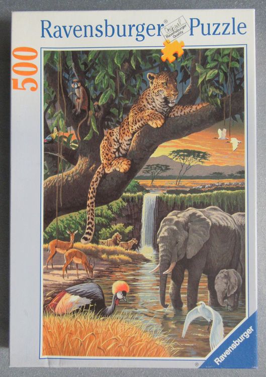 Ravensburger Puzzle - Tiere in Afrika - 500 Teile - komplett (Gebraucht ...