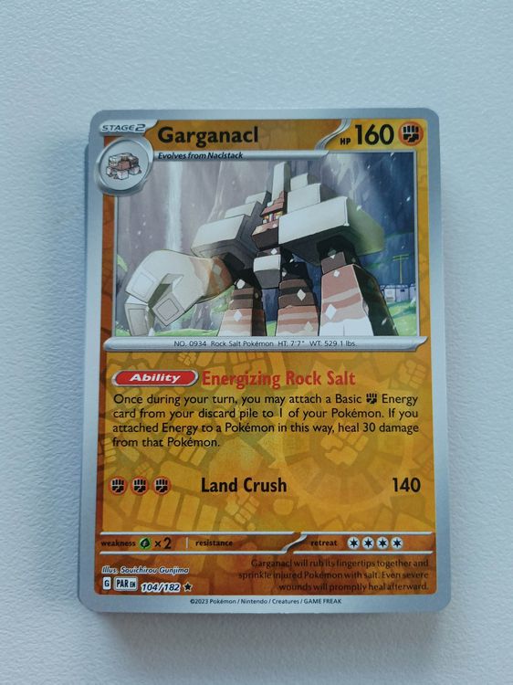 Garganacl Reverse Holo - Paradox Rift Pokemon (Gebraucht) in für CHF 0. ...