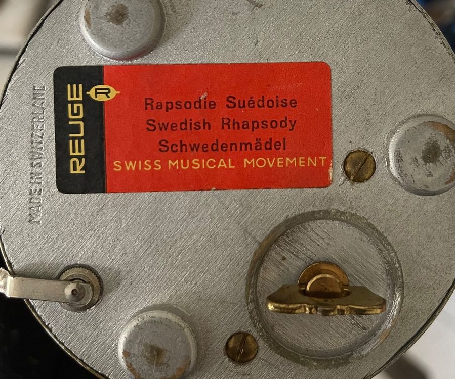 Reuge Swiss Musical Movement Ballerina Spieldose (Gebraucht) in Root ...
