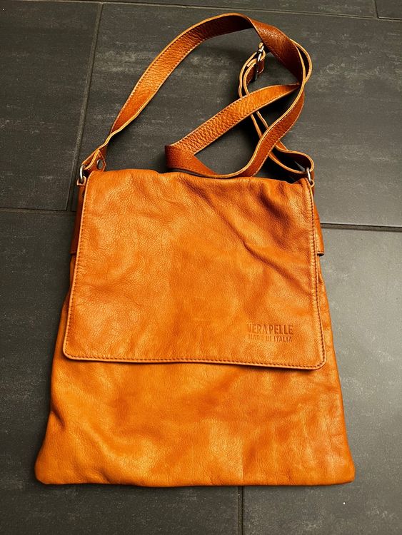 Sac cuir brun, made in Italy | Kaufen auf Ricardo