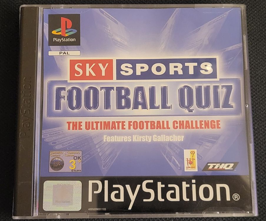 Sky Sports Football Quiz PS1 Game English Playstation 1 THQ | Kaufen ...