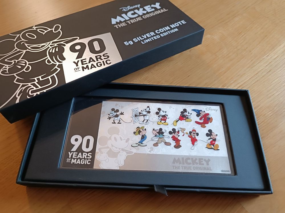 Mickey Maus Silber Note | Kaufen auf Ricardo