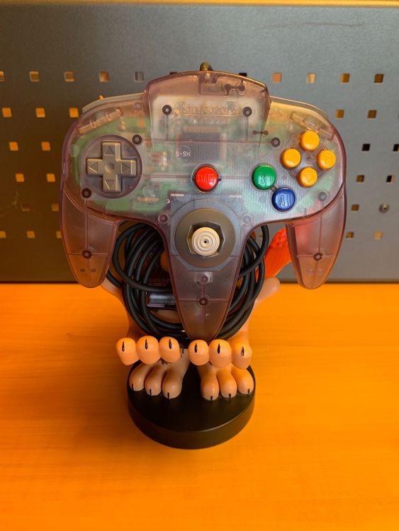 Nintendo 64 Controller Transparent Purple N64 Neuwertig! (Gebraucht) in ...