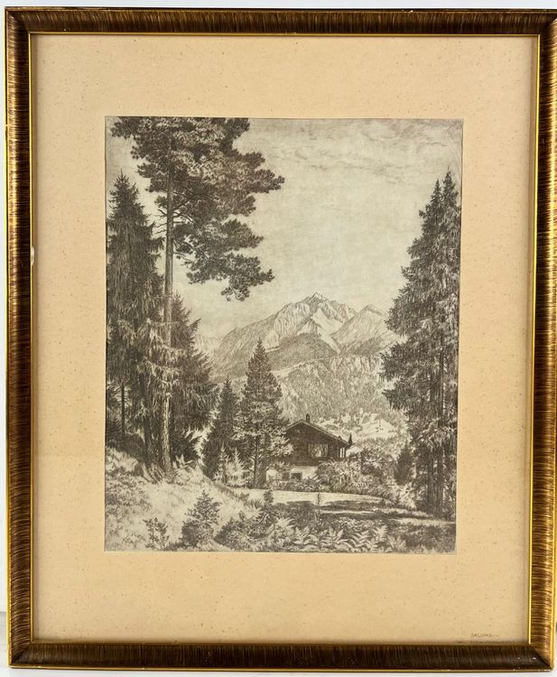 Landschafts Lithographie (Gebraucht) in Neuhausen am Rheinfall für CHF 10 – mit Lieferung auf ...