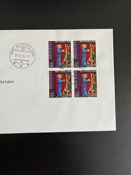 Briefmarken Pro Patria 1969, Post Klusstalden (Sörenberg) (Gebraucht ...