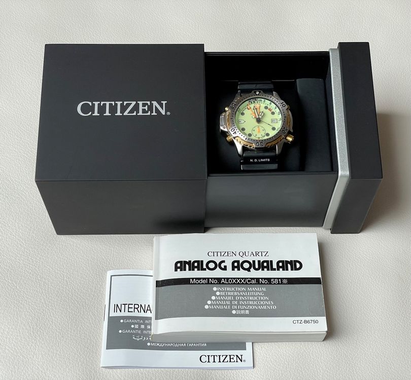 CITIZEN ProMaster Aqualand Taucheruhr 200m bicolor Kal. 5812 (Gebraucht ...