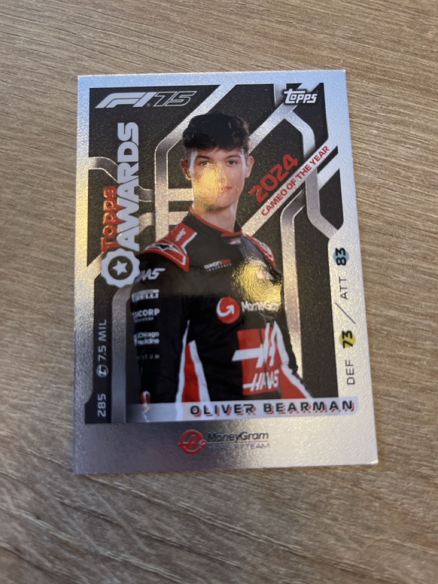 Topps F1 Oliver Bearman 2025 Award Card - Selten! (Neu (gemäss ...