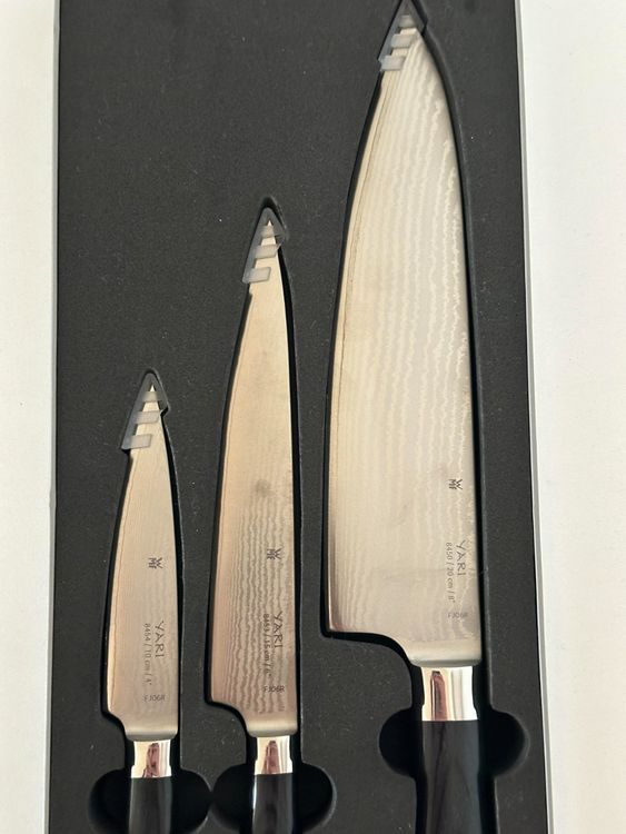 WMF Küchenmesser Set Yari 3-teilig Schwarz (Neu und originalverpackt ...