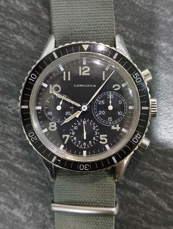 Longines Chronographe vintage acier militaire (D'occasion) à Avenches ...