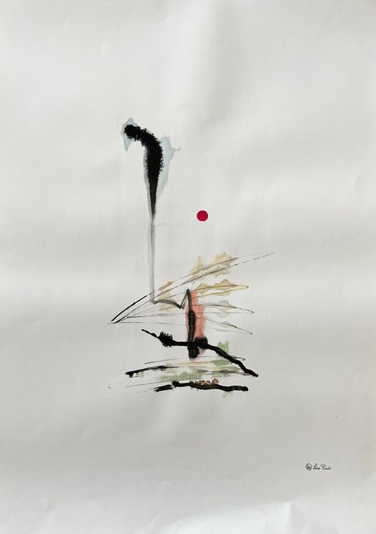 Abstrakte Mischtechnik Unlesenlig Signiert (Gebraucht) in Hochdorf für CHF 5 – mit Lieferung auf ...