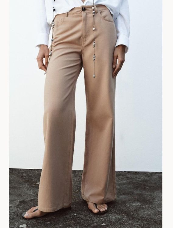 Zara weite Hose mit hohen Bund Wide Leg Gr.38 NEU (Neu und ...