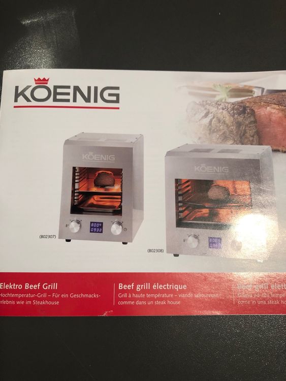 Elektro Beef Grill KOENIG, neuwertig | Kaufen auf Ricardo
