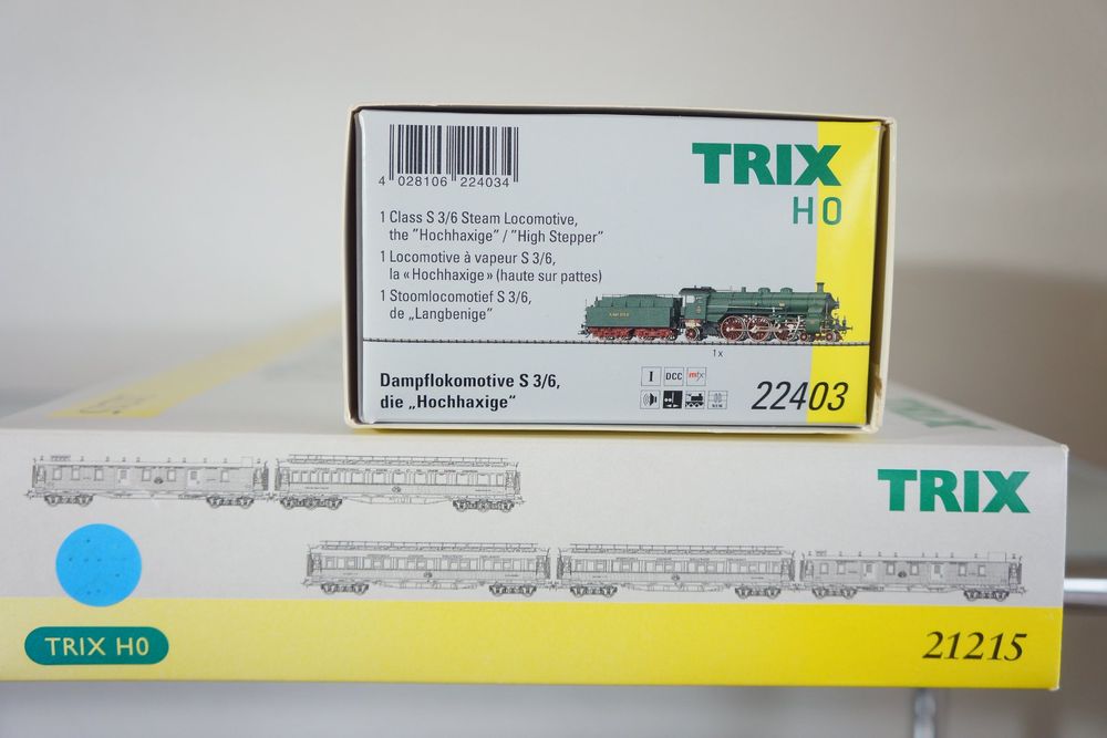 Set Trix 22403 + 21215: "Internationaler Luxus-Zug um 1910" (Neu ...