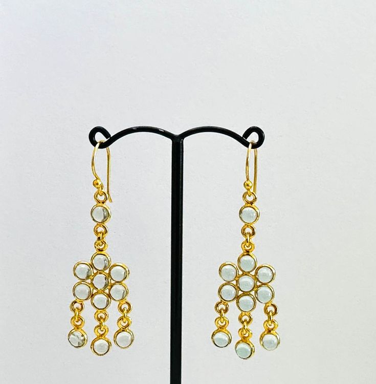 Ohrhänger 925 Sterling Silber vergoldet mit Aquamarin (Neu und originalverpackt) in Immensee für ...