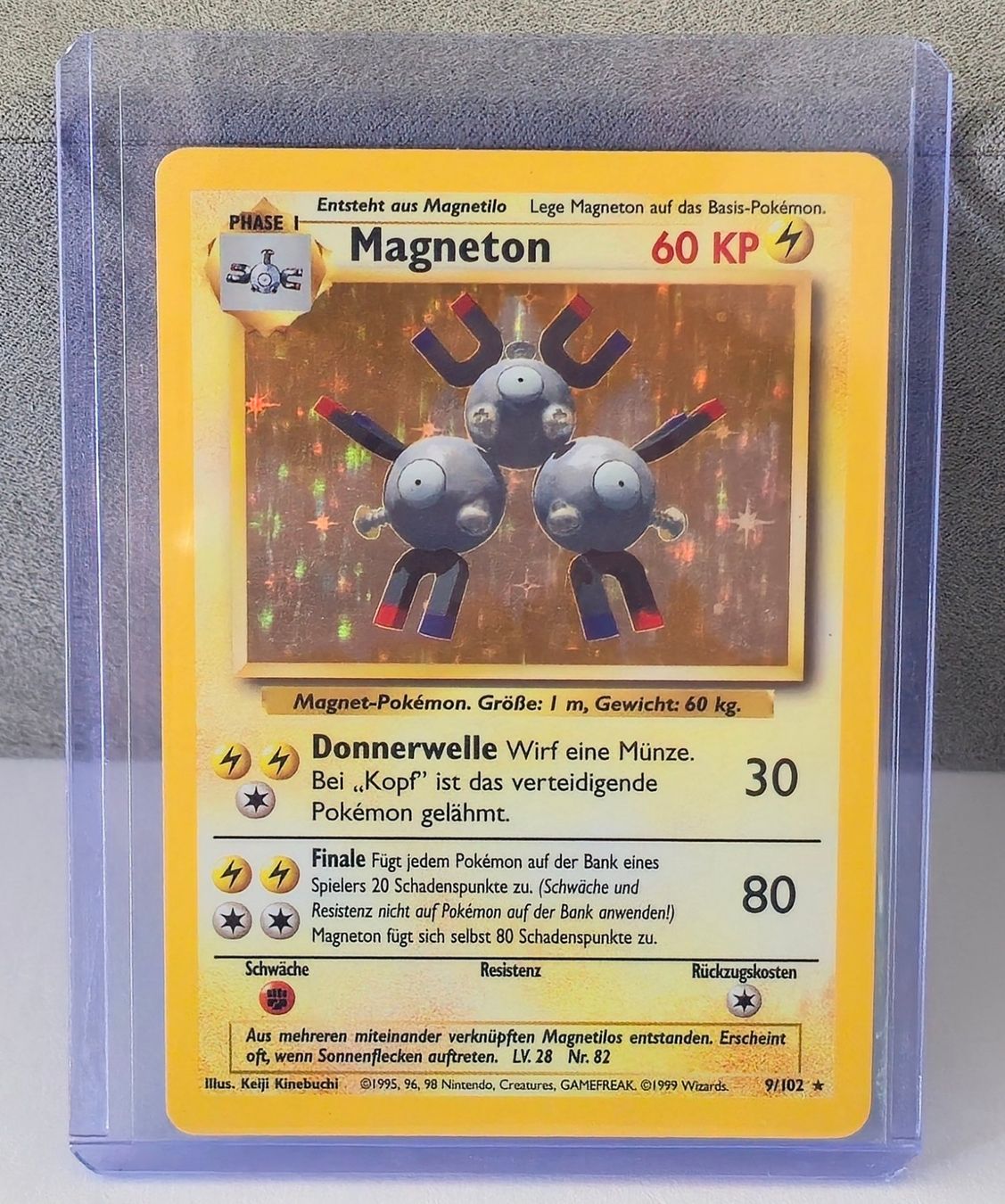 🇩🇪 Pokemon HOLO 》Base / Basis 》Magneton 9/102 (Gebraucht) in Niederbipp ...