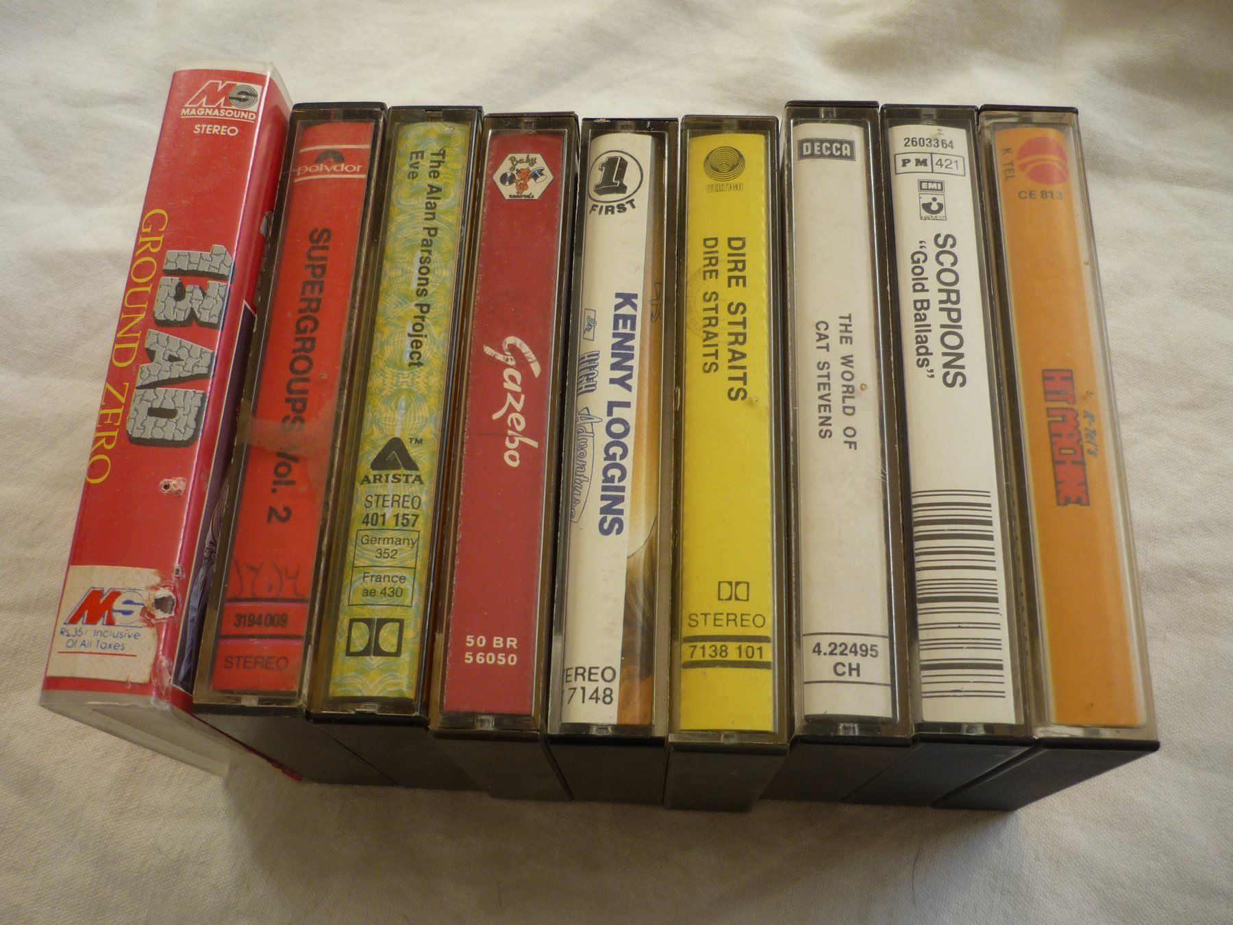 9x Musikkassetten - 70s 80er Rock Pop Sammlung MC Kassette (Gebraucht ...