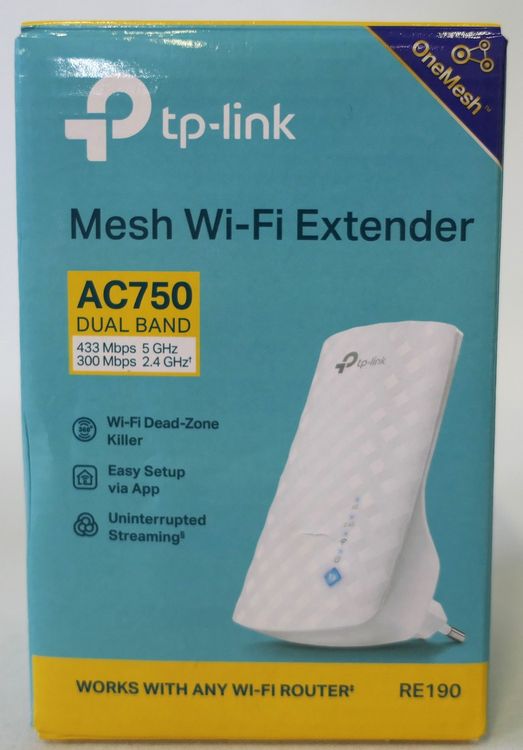 TP-LINK Mesh Wi-Fi Extender AC750 RE190 | Kaufen auf Ricardo