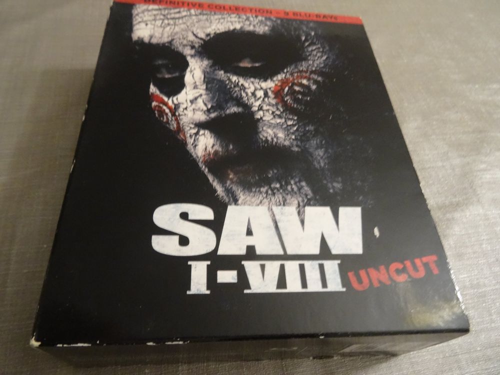 Saw Collection I-VIII 1-8 Uncut - Definitiv - Blu-rays Box (Gebraucht ...