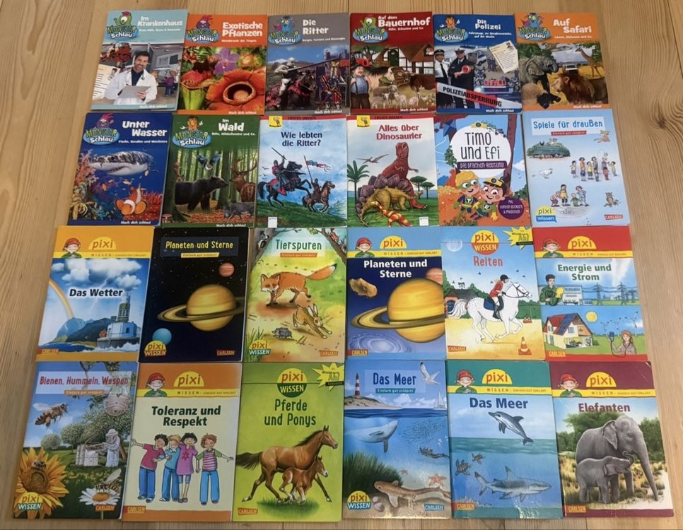 Grosses Büchlein-Set für Kinder: Pixi Wissen & Schlau (Gebraucht) in ...