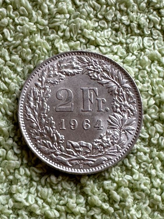 Schweizer Münze Fr. 2.- 1964 (Gebraucht) in Obergerlafingen für CHF 5 – mit Lieferung auf ...