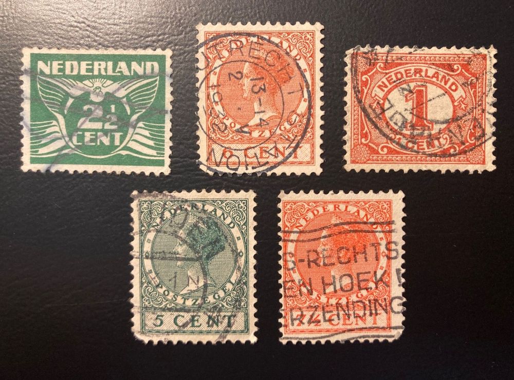 5 post stamps Nederland (Gebraucht) in Lugano für CHF 1.5 – mit ...