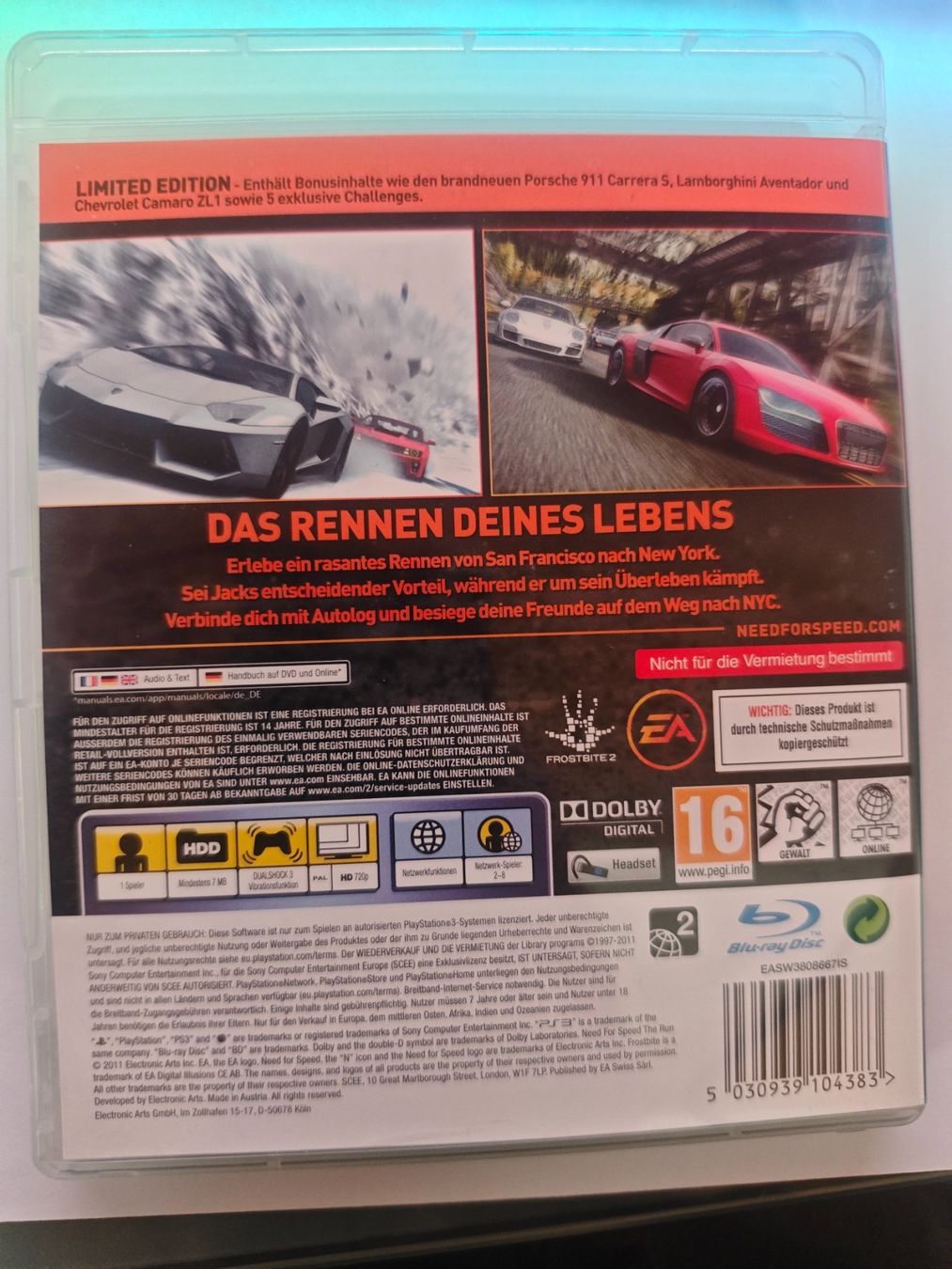 Need for Speed The Run PS3 - Limited Edition - Top Zustan... (Gebraucht ...
