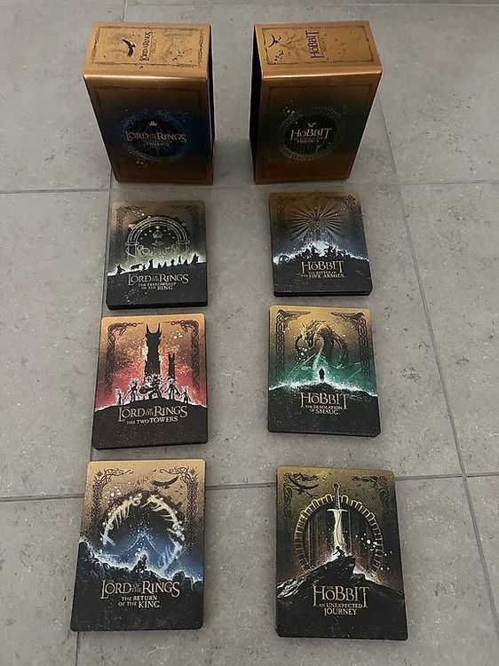 Herr der Ringe & Hobbit Trilogie 4K Steelbooks Lord of the R (Gebraucht ...