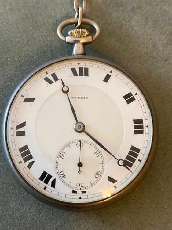 Antike Moeris Taschenuhr echt Silber | Kaufen auf Ricardo