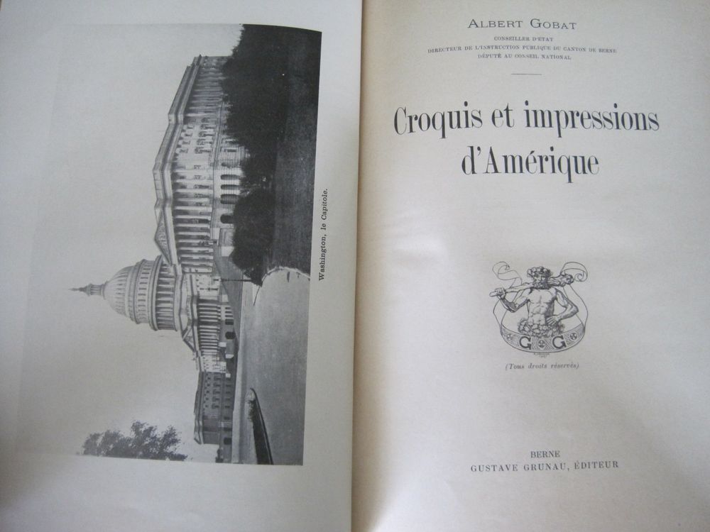 Croquis et impressions d'Amérique - Albert Gobat (Gebraucht) in ...