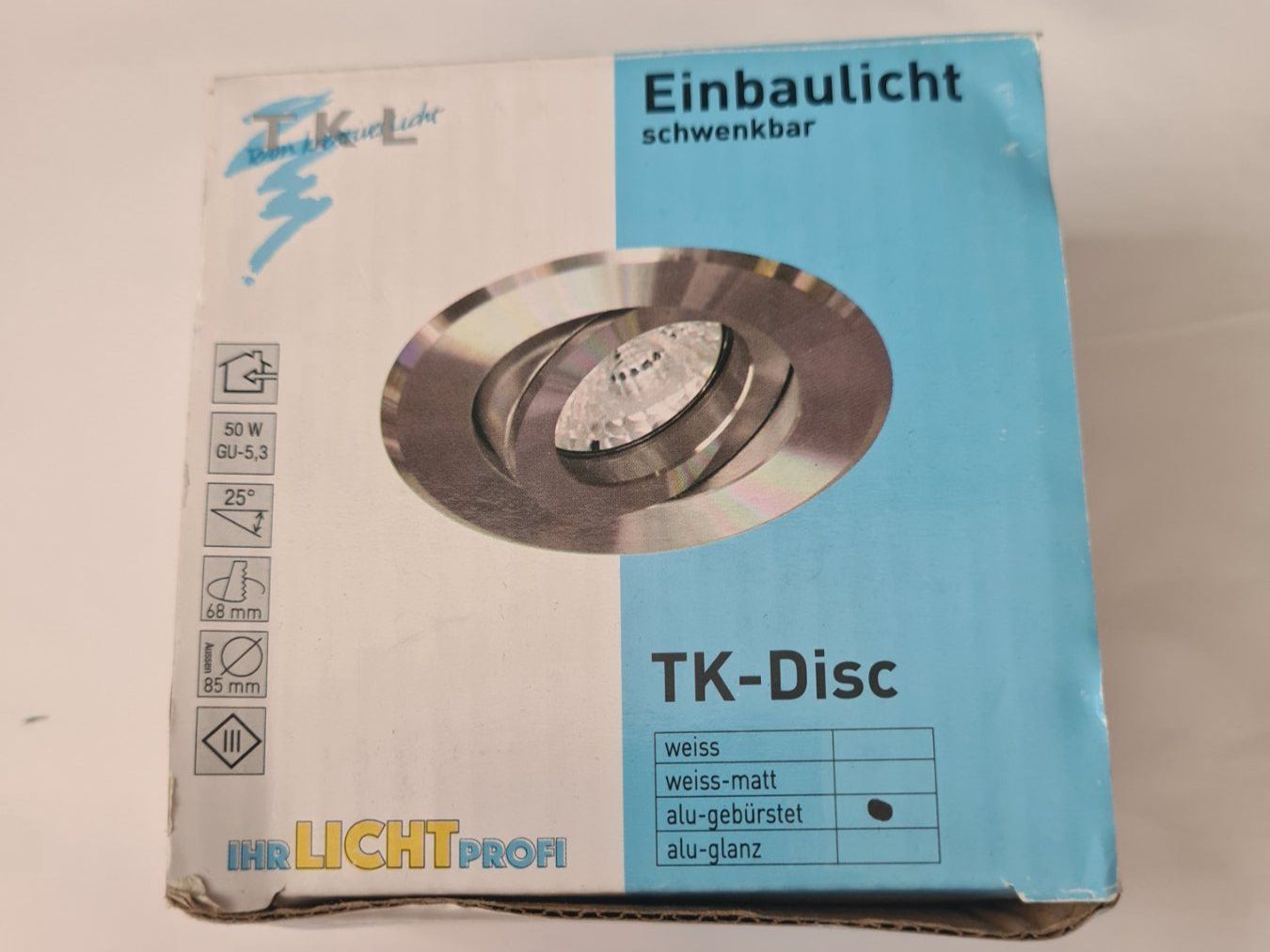 TK-Disc Einbau schwenkbar alu-gebürstet TKL Spot (Neu und ...