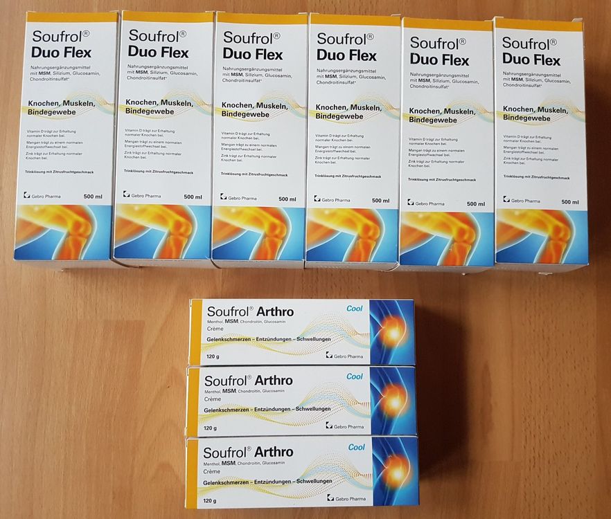SOUFROL DUO FLEX & ARTHRO / KNOCHEN, MUSKELN, BINDEGEWEBE (Neu und ...