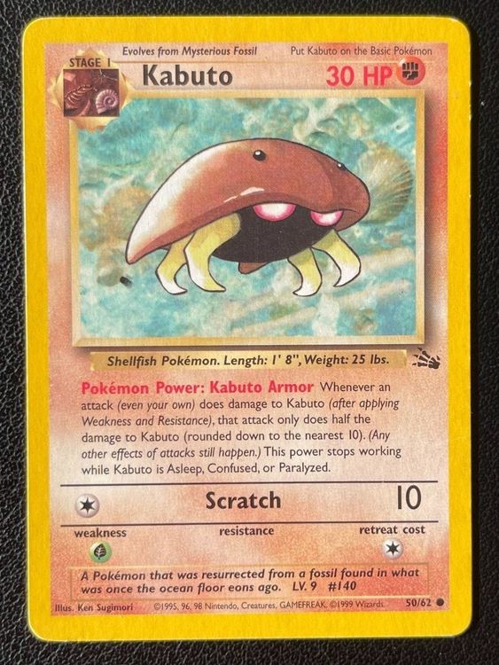 Kabuto 50/62 Pokémon Fossil (Neu (gemäss Beschreibung)) in Uster für ...