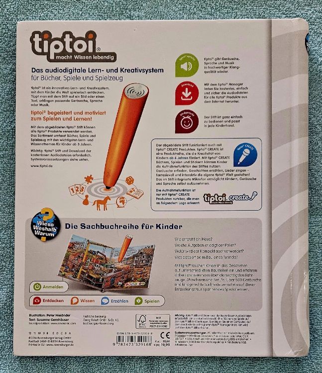 tiptoi® Komm mit auf die Baustelle–Interaktives Lernbuch 4-7 (Gebraucht ...