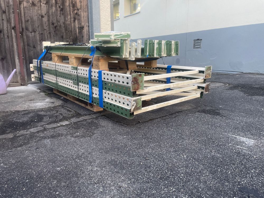 Palettengestell / Palettenregal mit 18 Traversen 4 Stützen (Gebraucht ...