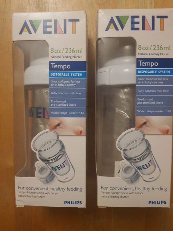Biberon. Avent Disposable System Tempo Neu (Philips). (Neu und ...