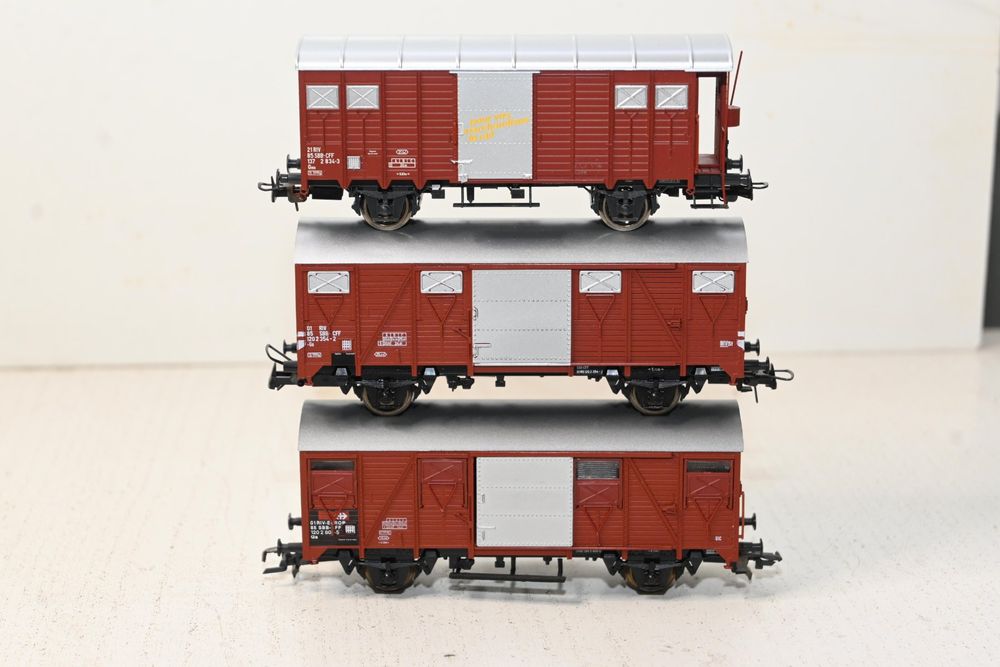 SBB Gedeckte Güterwagen Roco HO/DC ohne OVP , 3 Stück (Gebraucht) in Laupen ZH für CHF 26 – mit ...