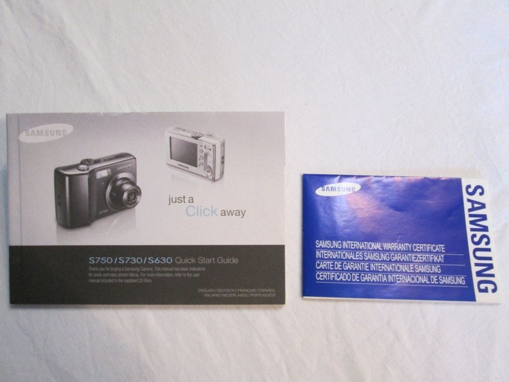 Manuel Samsung S750/S730/S630 neuf (514) (D'occasion) à La Chaux-de ...