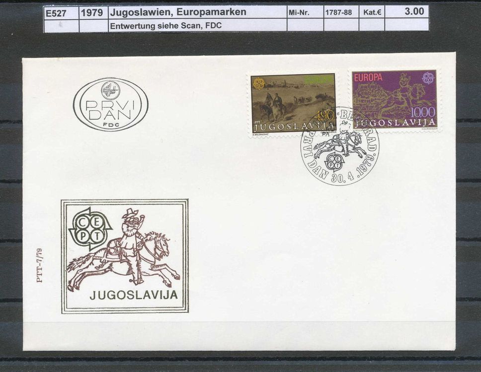 1979 Jugoslawien, Europamarken - FDC | Kaufen auf Ricardo