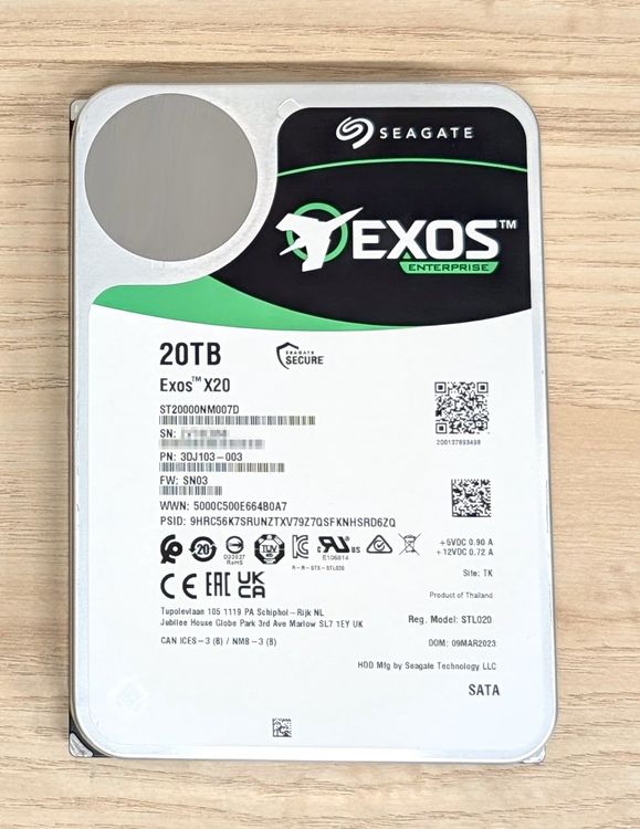 Seagate Exos X20 20TB Festplatte (Defekt) in Richterswil für CHF 20 ...
